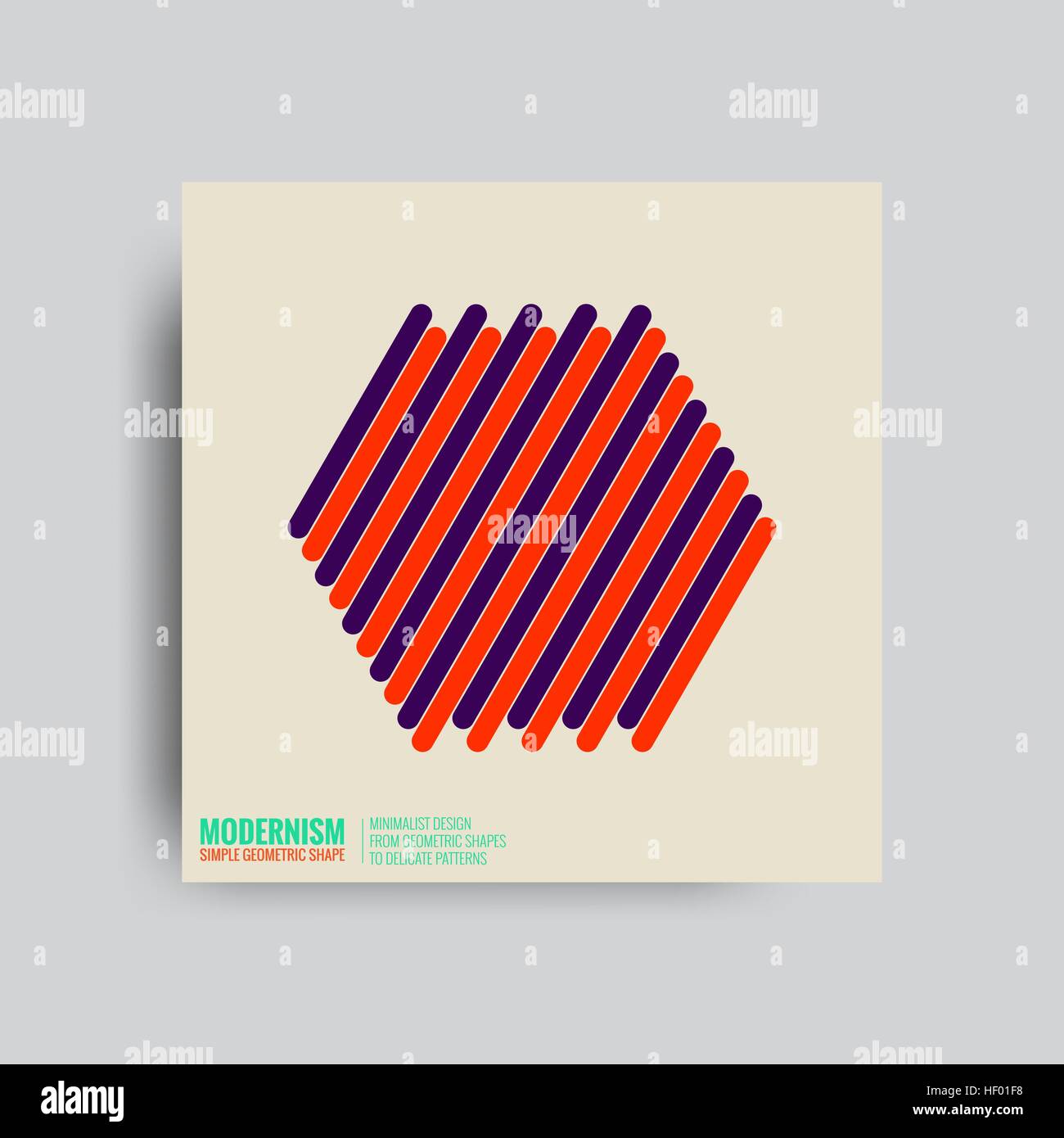 Abstract Posters. Backgrounds in Retro Swiss Flat Style. Isolated ...