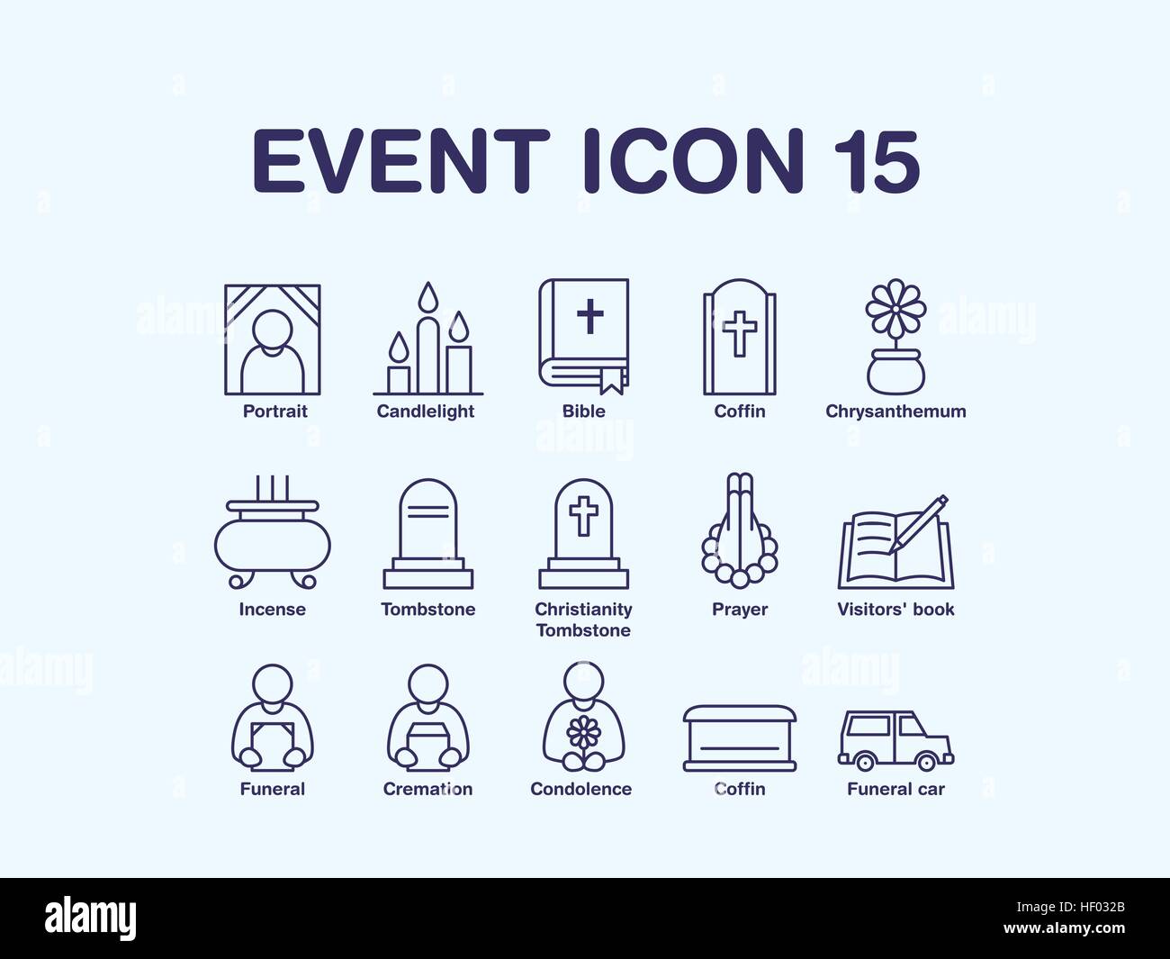 Funerals web Stock Vector Images - Alamy