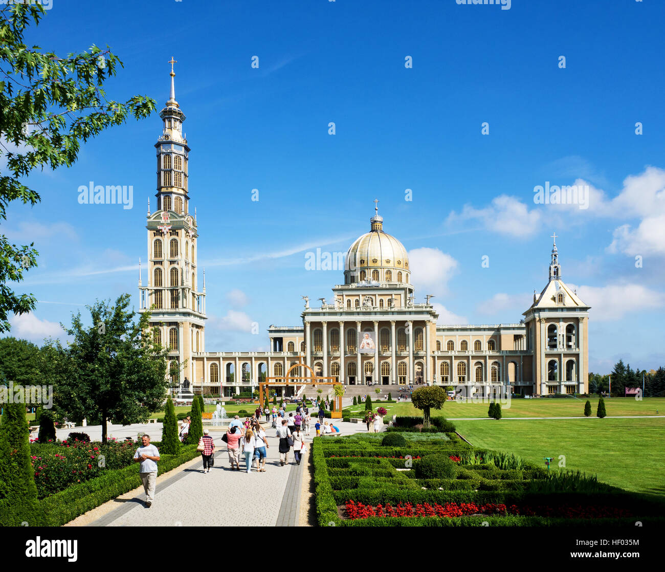LICHEN, POLAND - AUGUST 8, 2016: Sanctuary and Basilica of Our Lady of ...