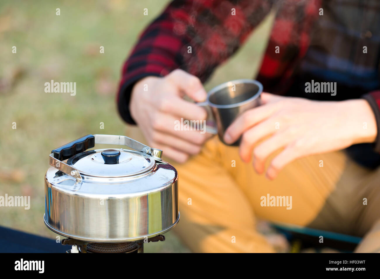 Backpacking kettle hi-res stock photography and images - Alamy