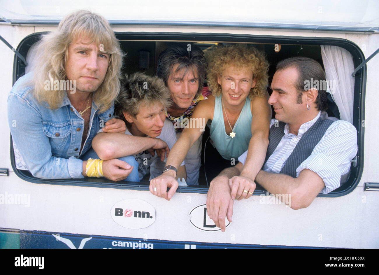 Status Quo (singer Rick Parfitt und Francis Rossi) on 02.07.1986 in ...