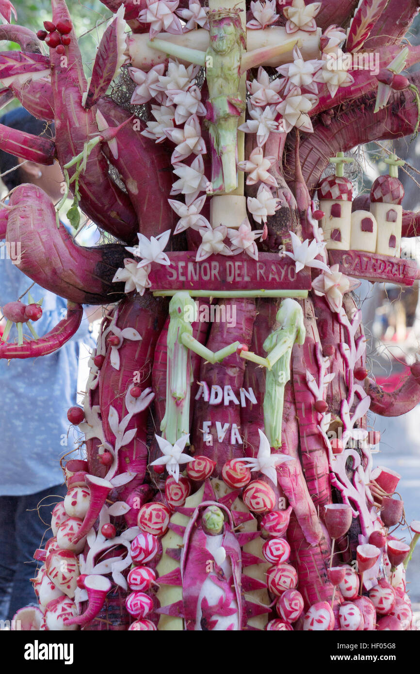 Oaxaca, Mexico, 23rd December, 2016. This year the traditional Radish ...