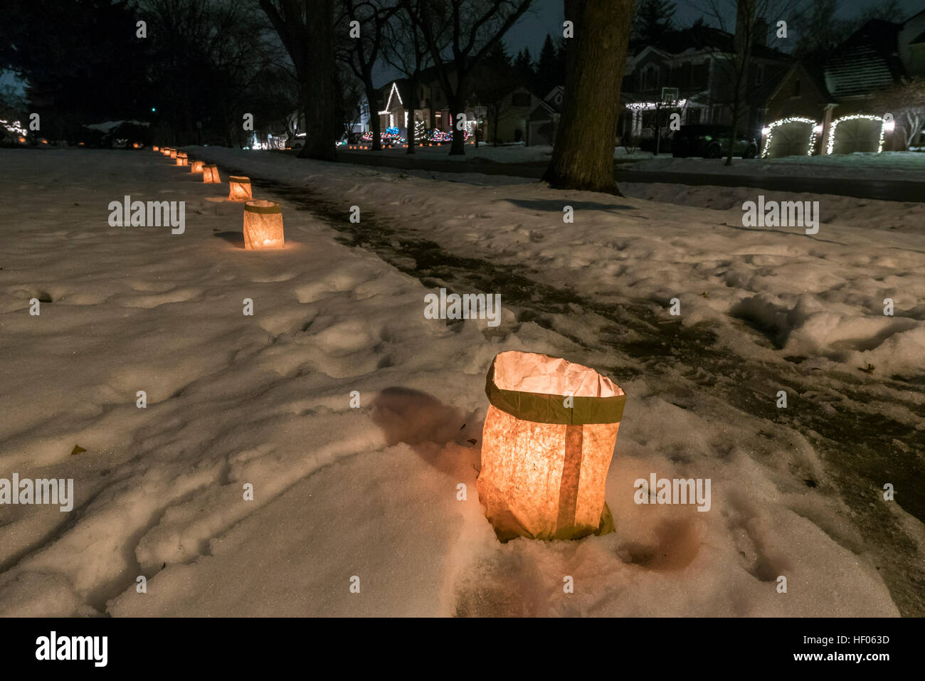 Chicago, USA. 24 December 2016. The annual tradition of lighting ...