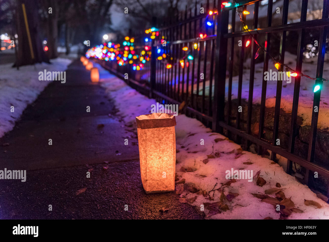 Chicago, USA. 24 December 2016. The annual tradition of lighting ...