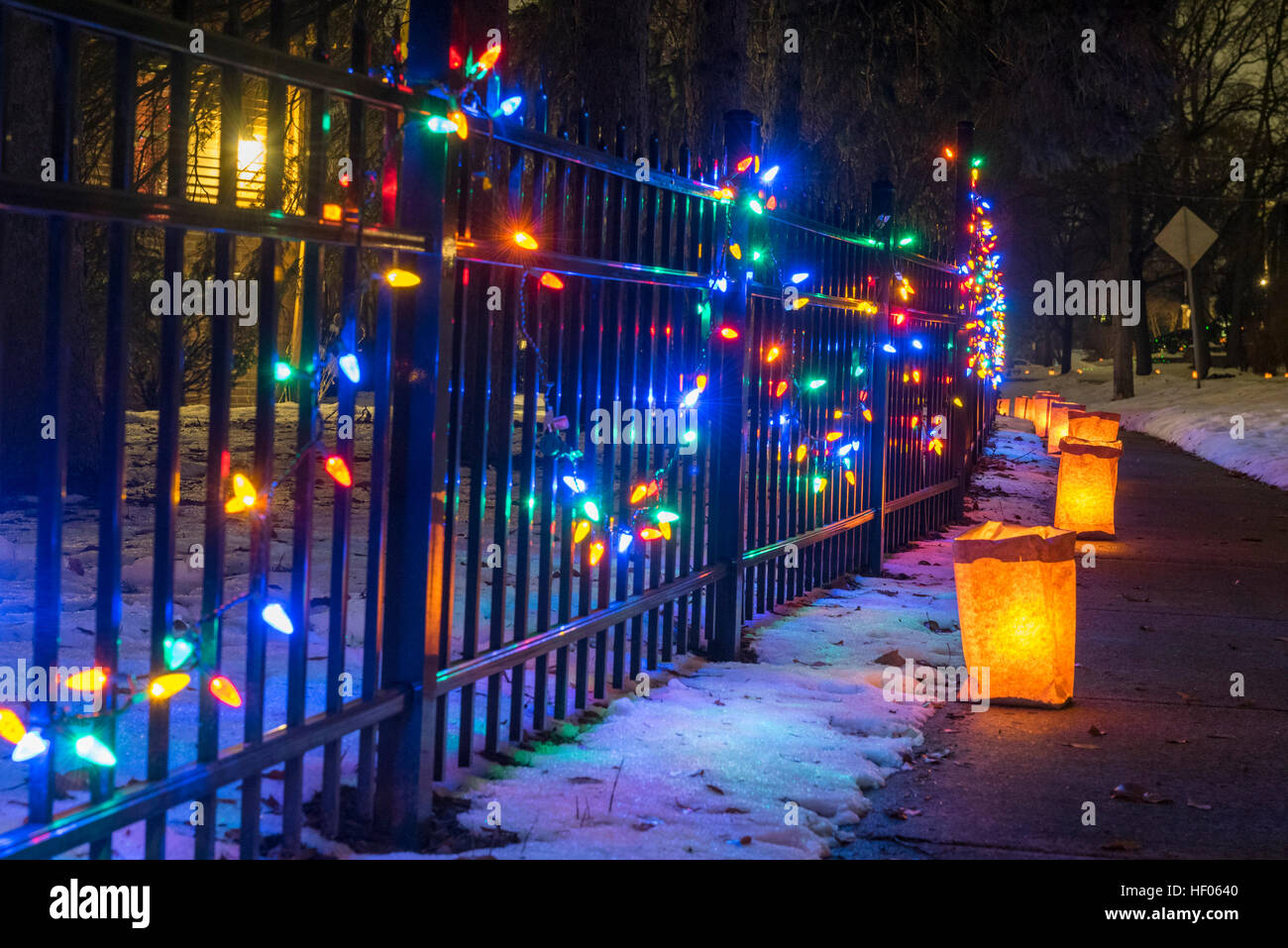 Chicago, USA. 24 December 2016. The annual tradition of lighting ...