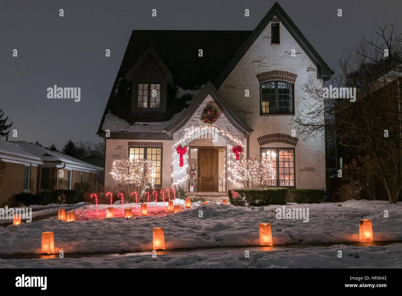 Chicago, USA. 24 December 2016. The annual tradition of lighting ...