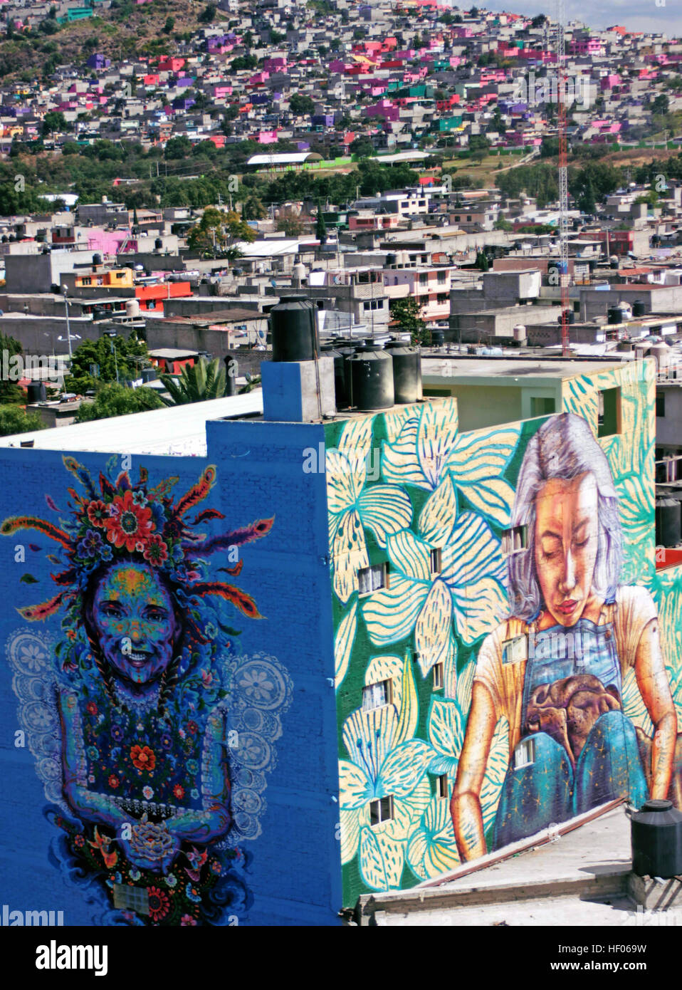 Ecatepec, Mexico. 06th Dec, 2016. Artworks by Japanese street artist ...