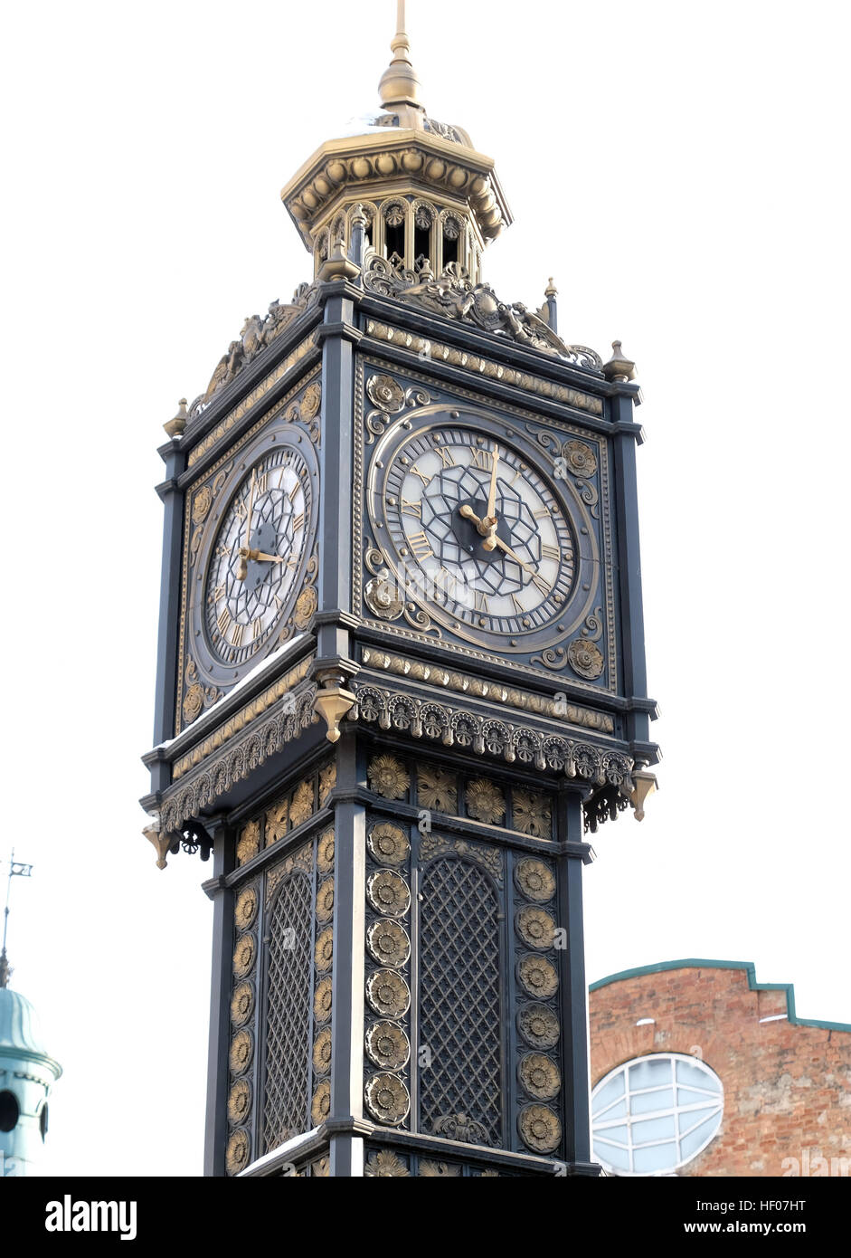 An artfully designed clock in the inner-city of Irkutsk, Siberia ...