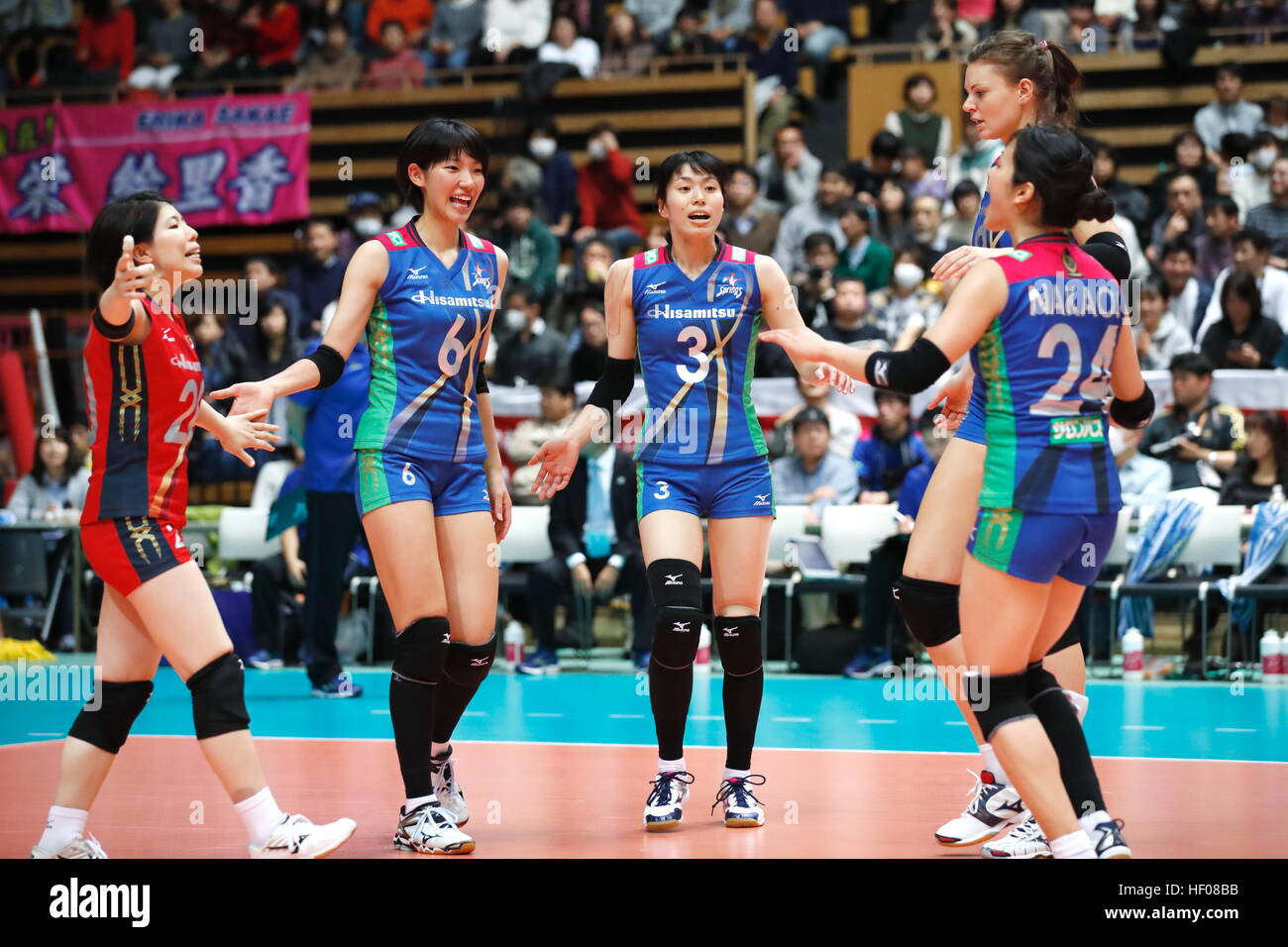 Tokyo, Japan. 25th Dec, 2016. Hisamitsu Springs team group ...