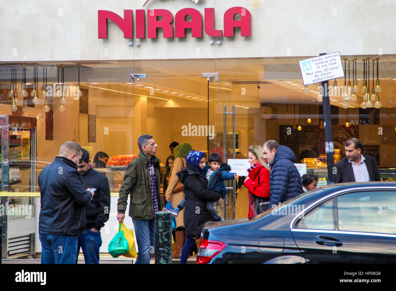 Luton, UK 25 Dec 2016 - Shops are open as normal for business on ...