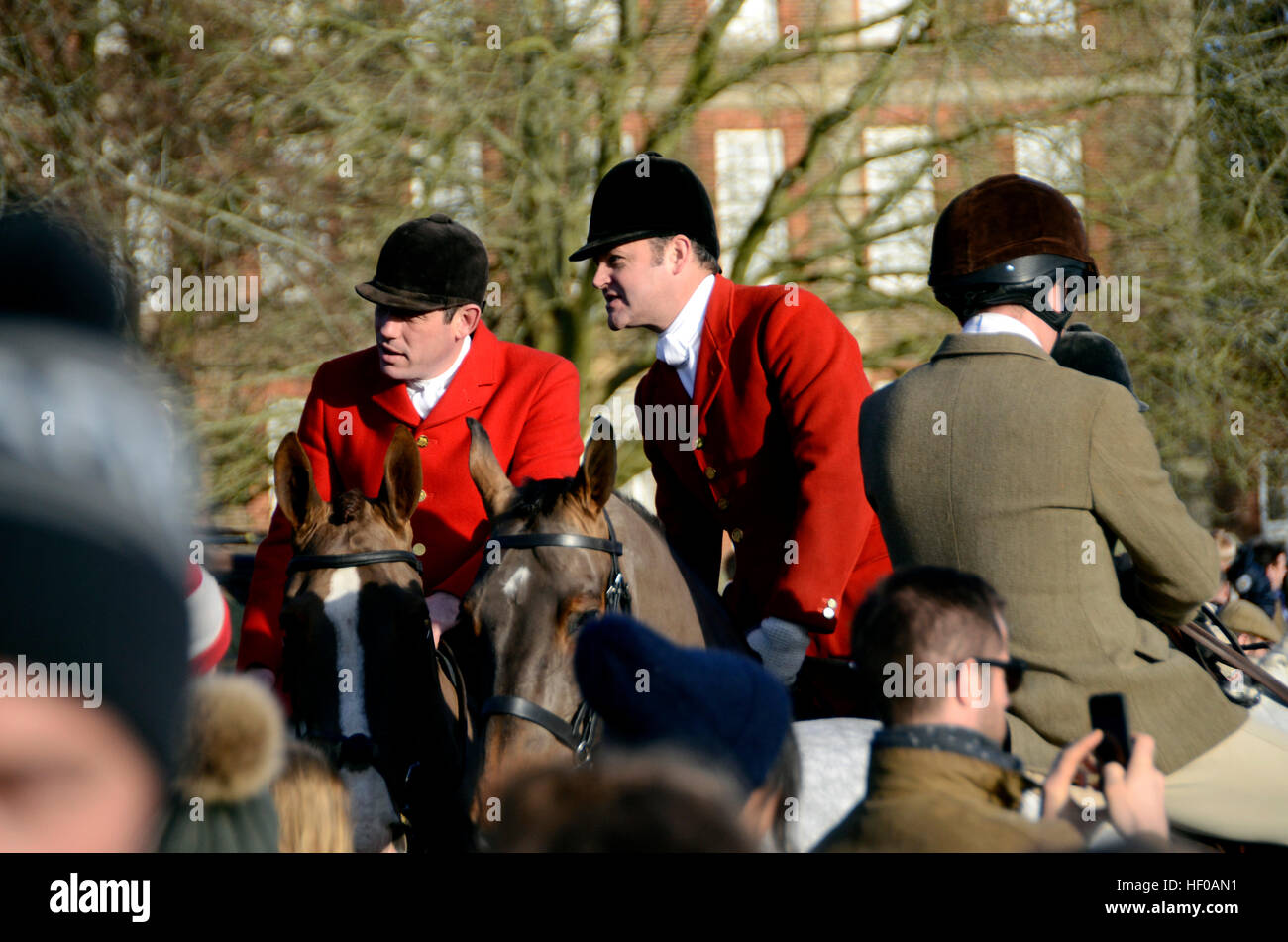 Winslow, UK. 26th Dec, 2016. Master of the Hunt at the traditional ...
