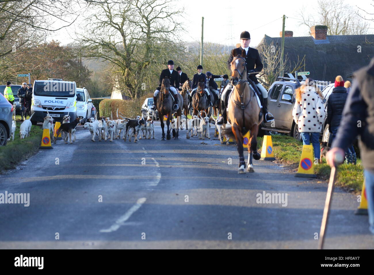 Brent Pelham, Buntingford, Hertfordshire. UK. 26th December 2016. A ...