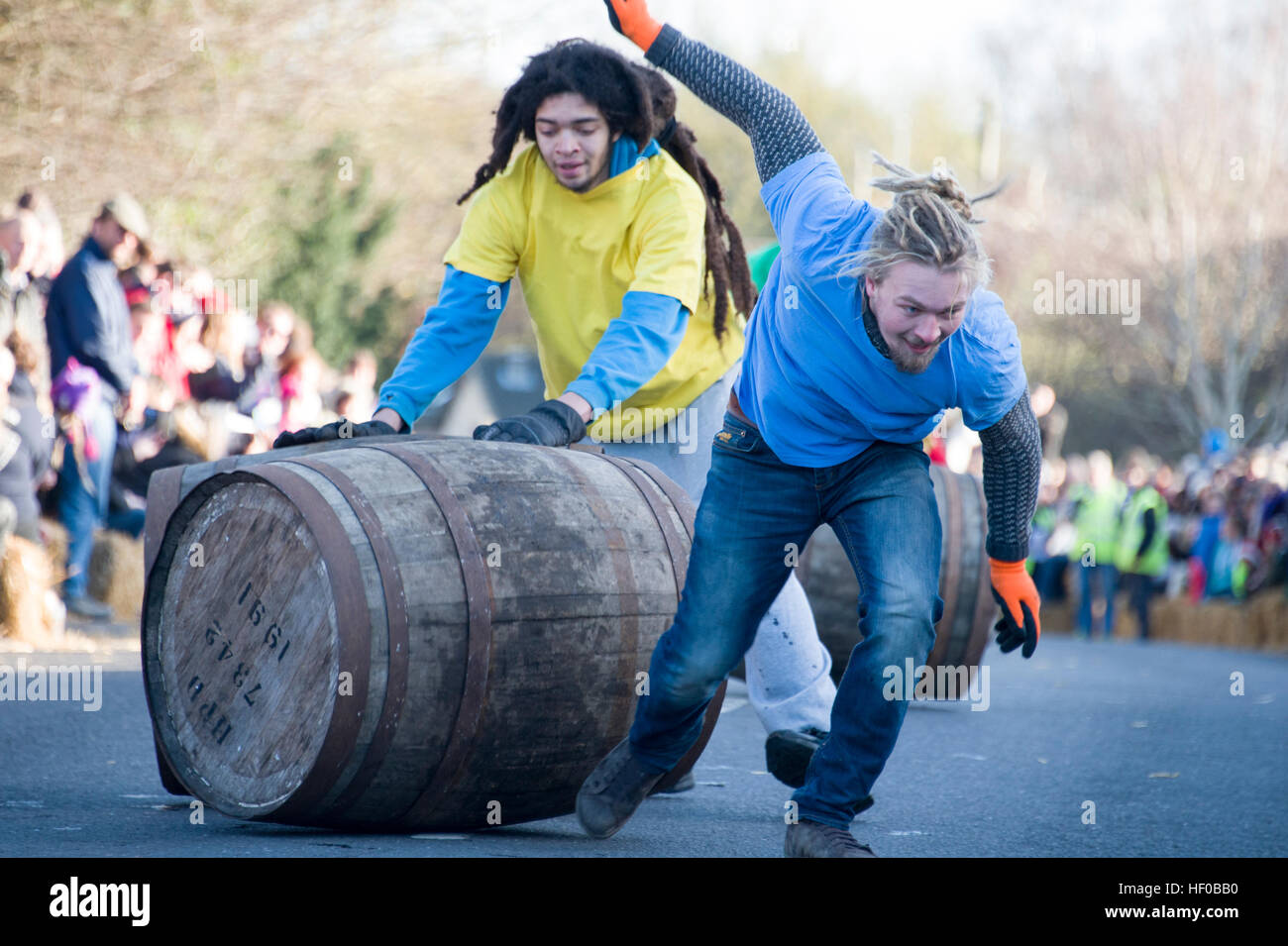 Grantchester, UK 26th Dec, 2016 Boxing Day Barrel Racing at ...