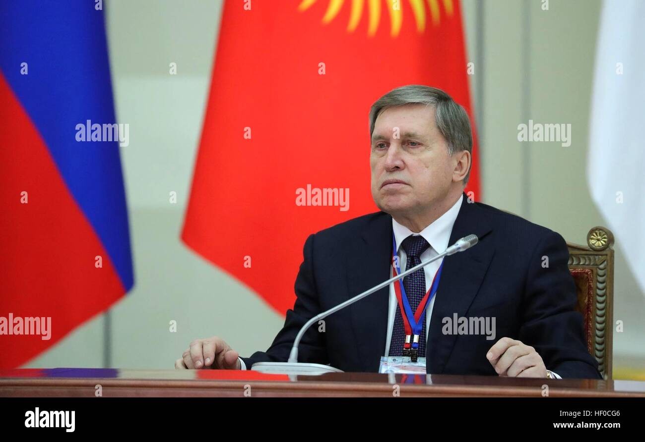 Russian President Aide Yury Ushakov during the Supreme Eurasian ...