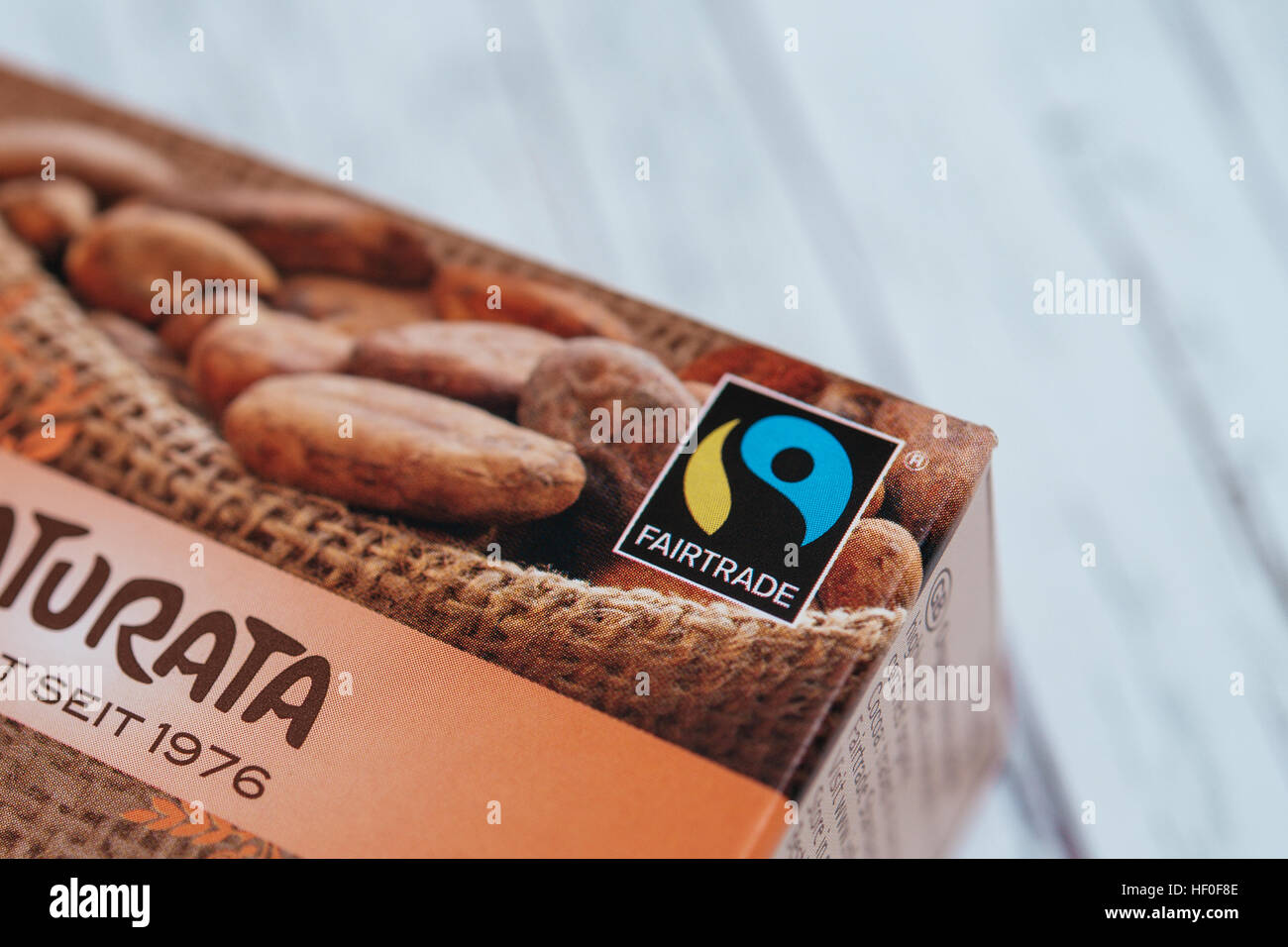 Fairtrade cocoa symbol hi-res stock photography and images - Alamy
