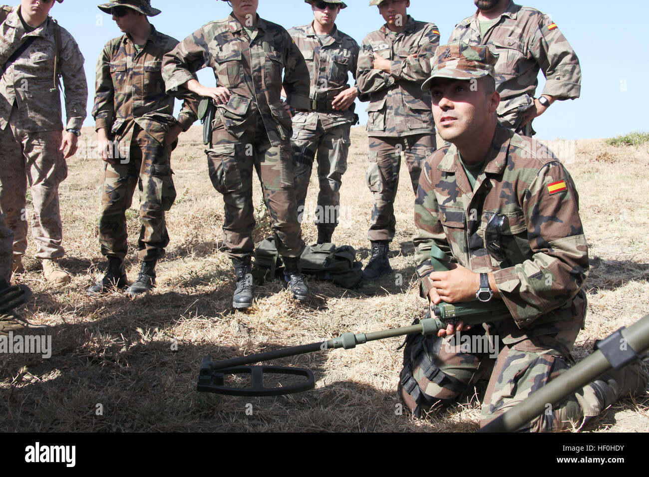Spanish Marine Staff Sgt. David Ramos, an engineer with El Tercer ...