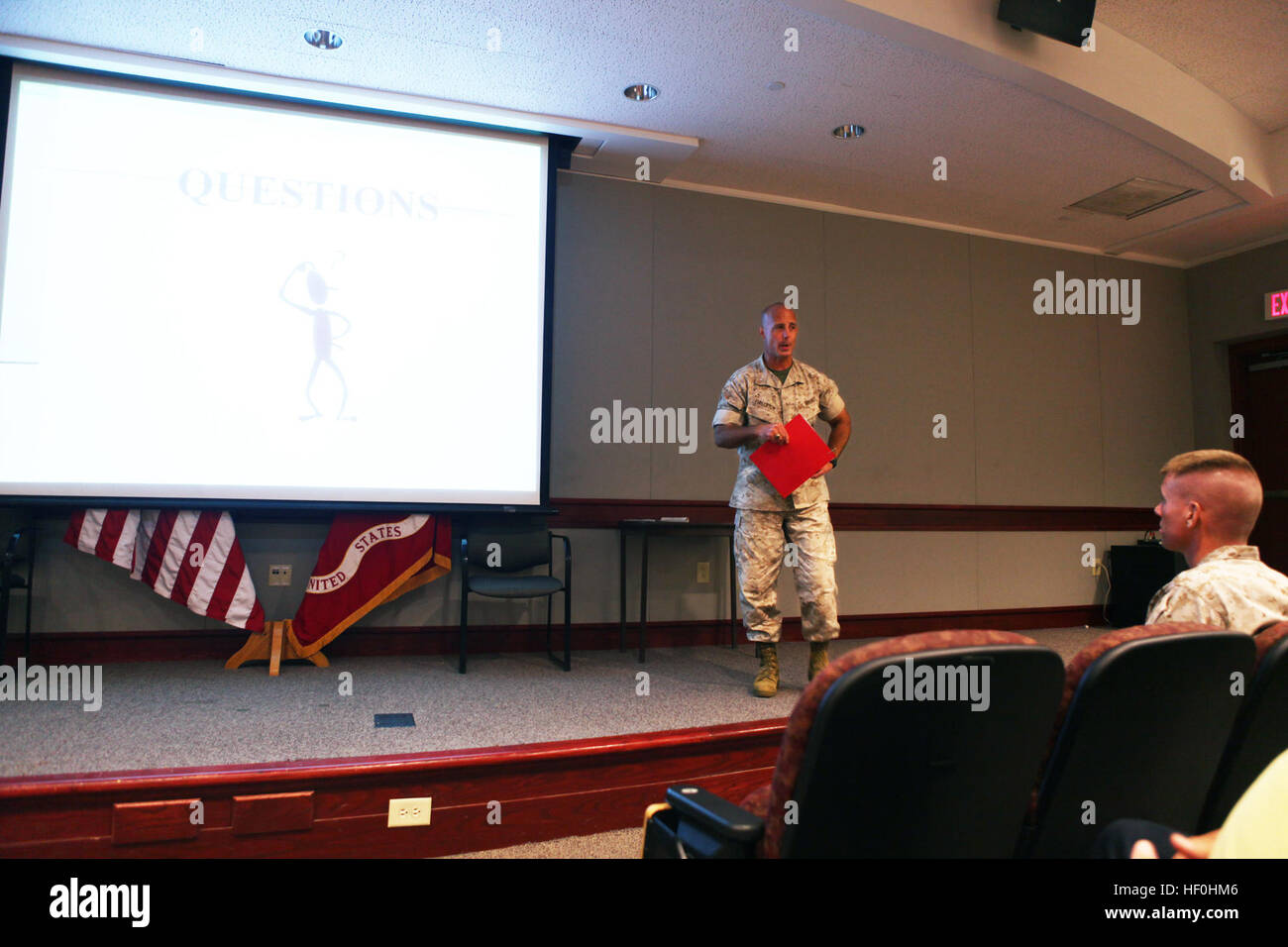 CAMP JOHNSON- U.S. Marine Corps Colonel Richard W. Fullerton ...
