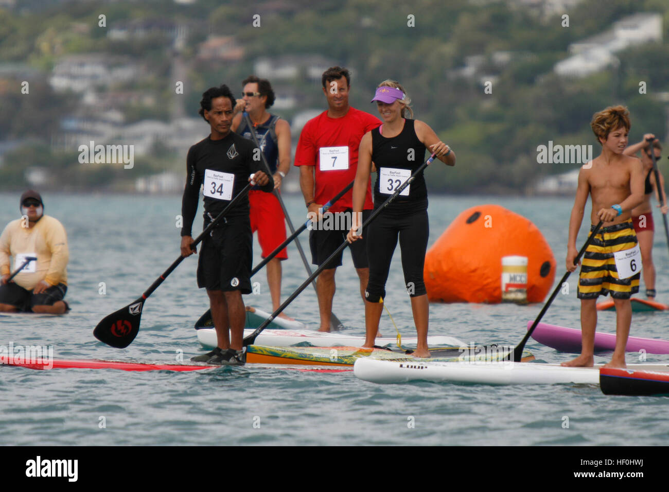 Stand up paddle boarders participate in Marine Corps Air Station ...