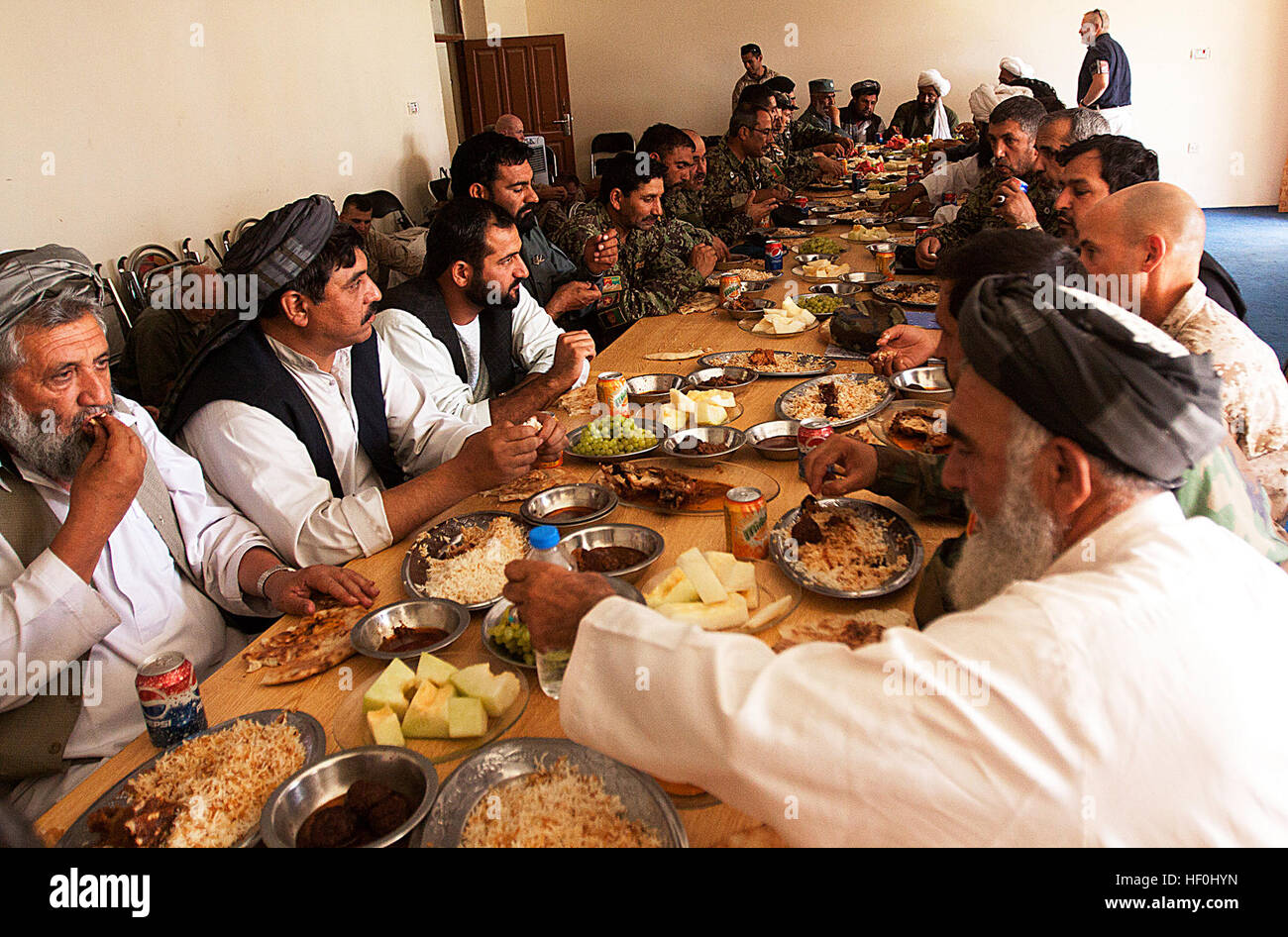GARMSIR DISTRICT, Helmand province, Afghanistan - Leaders from the Nawa ...