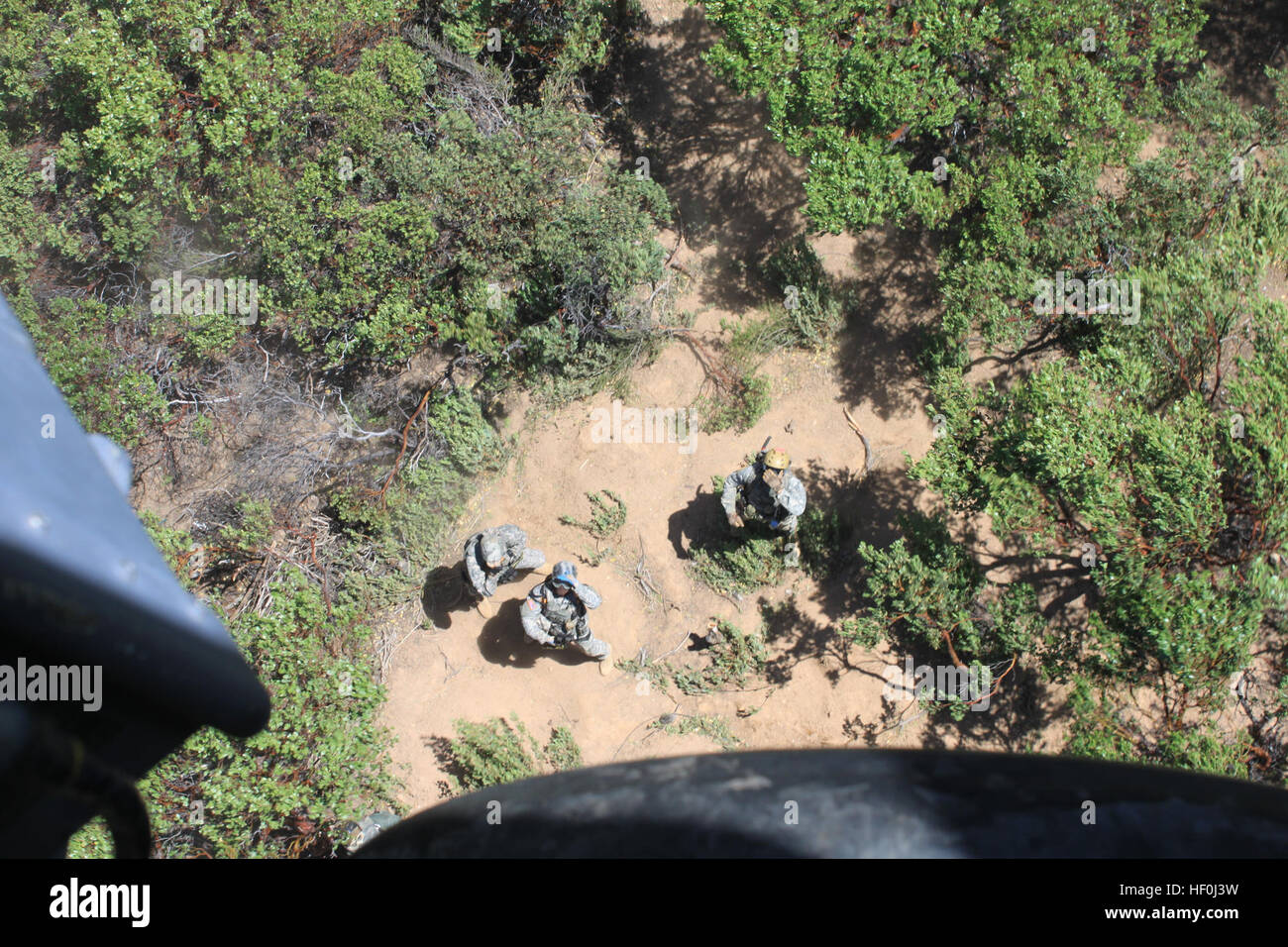 A member of the California National Guard Counterdrug Task Force and a ...