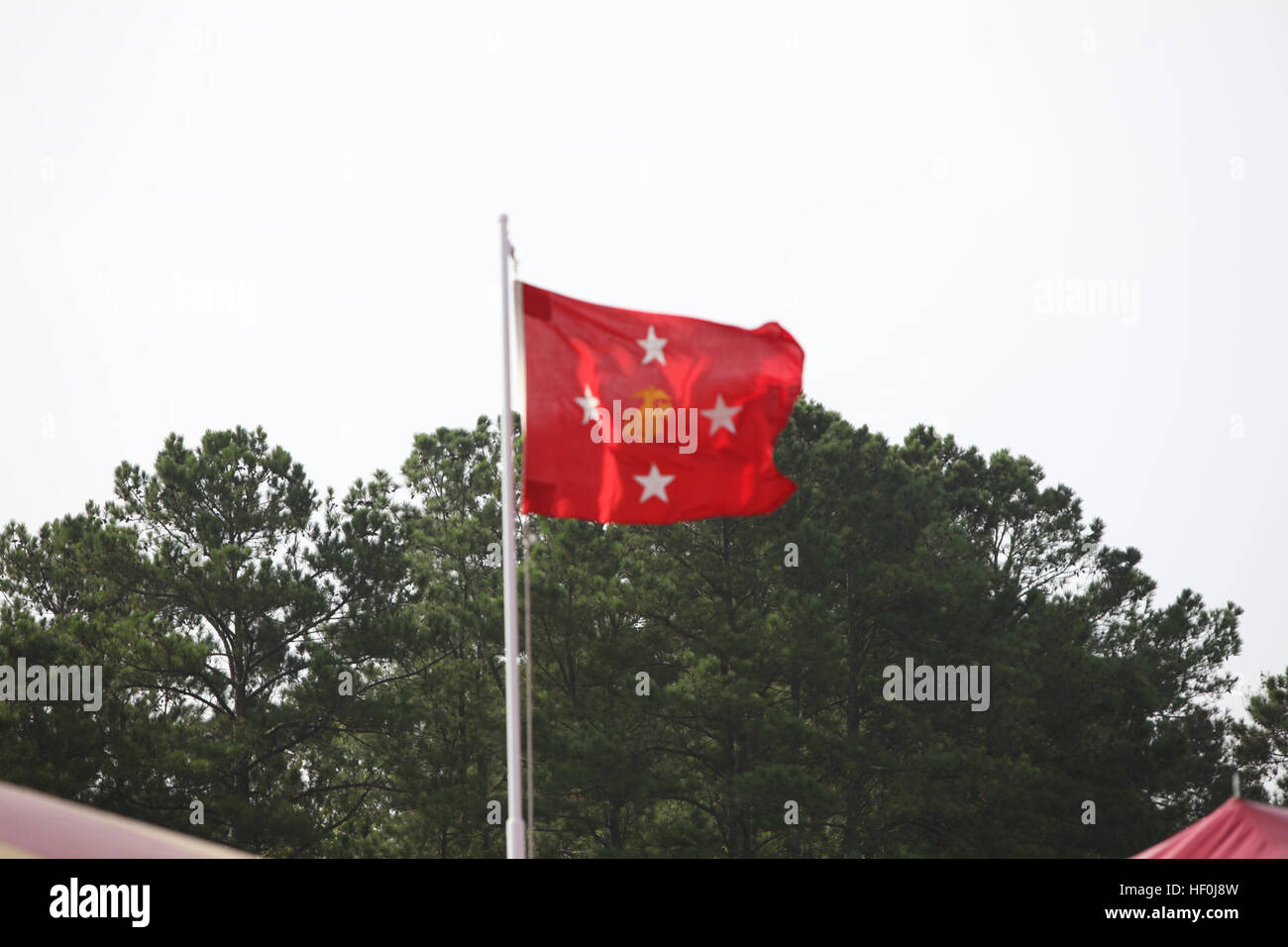 The U. S. Marine commandant of the Marine Corps colors fly over the ...