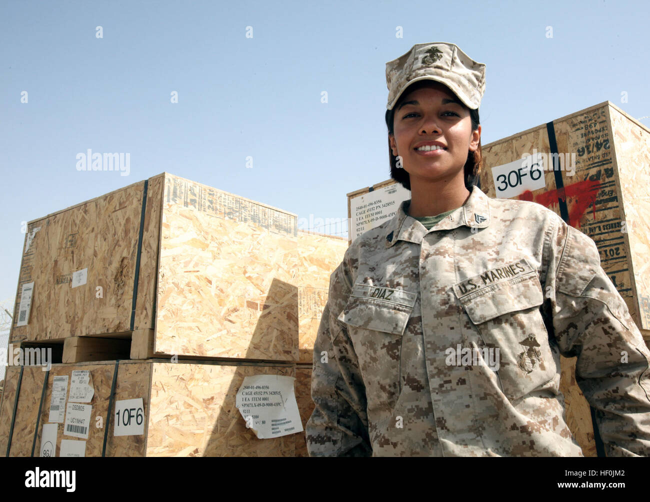 A deployed Marine serves as warehouse chief for Headquarters Battalion ...