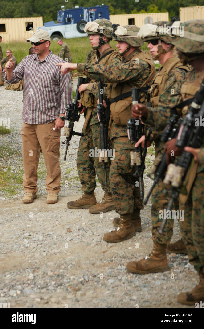 U.S. Marines with Headquarters & Service Company, 1st Battalion, 2D ...