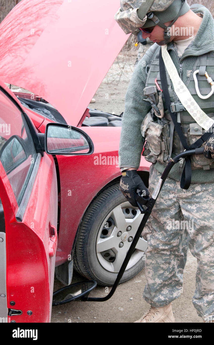 A wheeled vehicle mechanic with the 297th Military Police Company ...