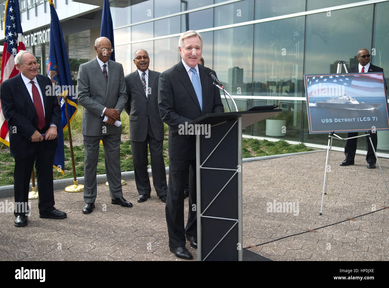 Secretary of the Navy the Honorable Ray Mabus, U.S. Sen. Carl Levin and ...