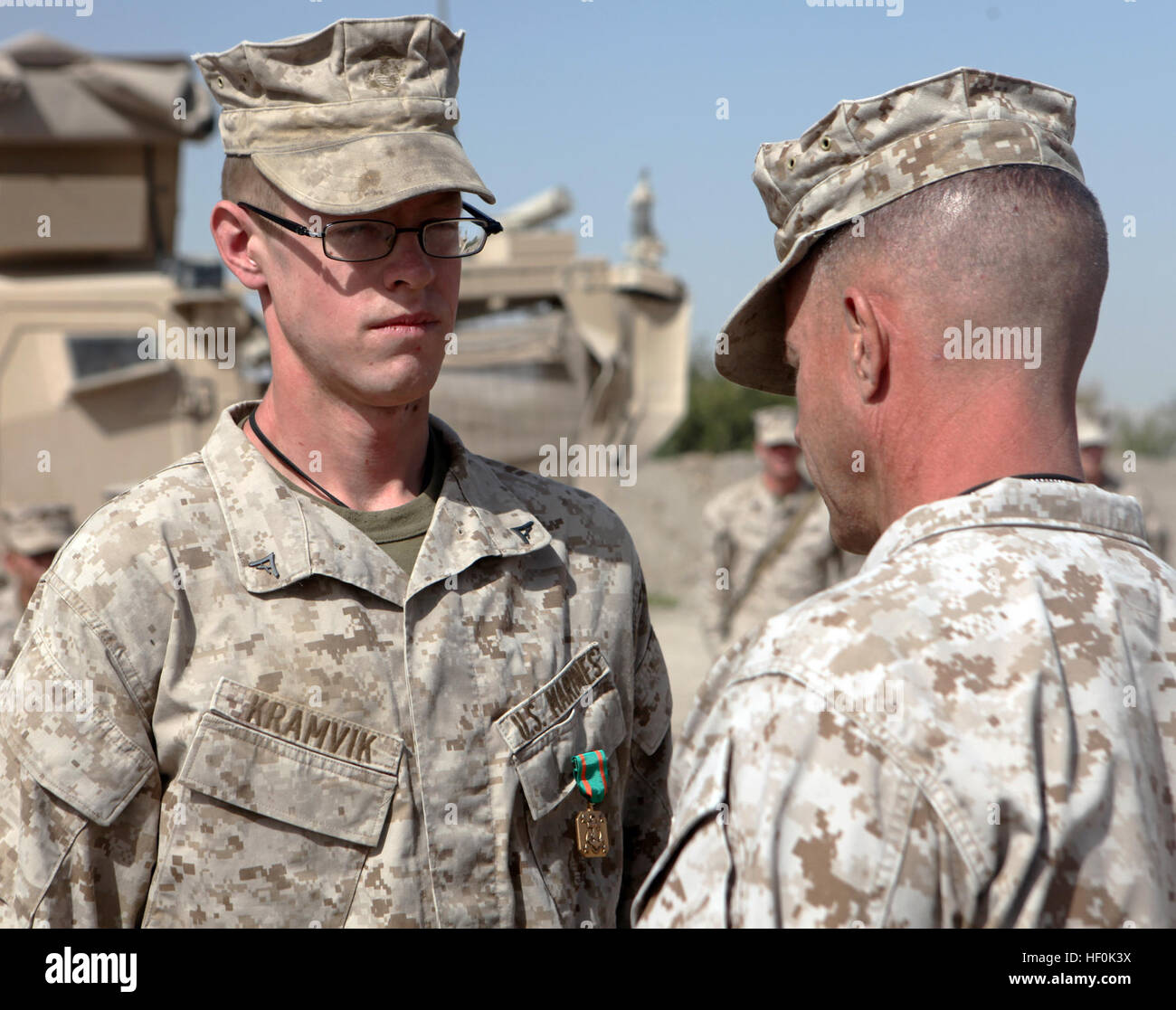 Navy and marines medal with combat device hi-res stock photography and ...