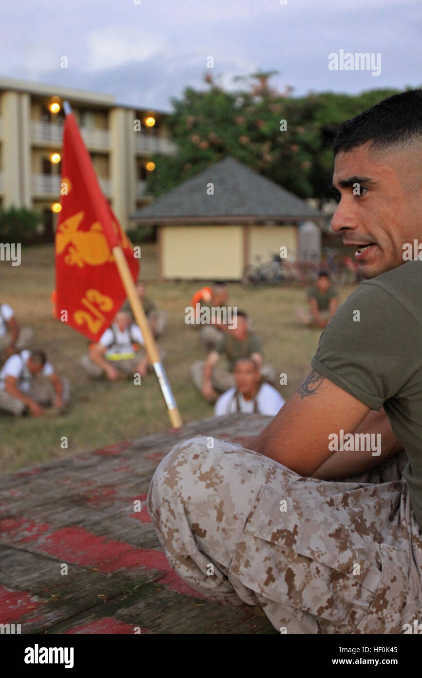 U. S. Marine 1st Sgt. Jesus Deniz, company first sergeant, Fox Company ...