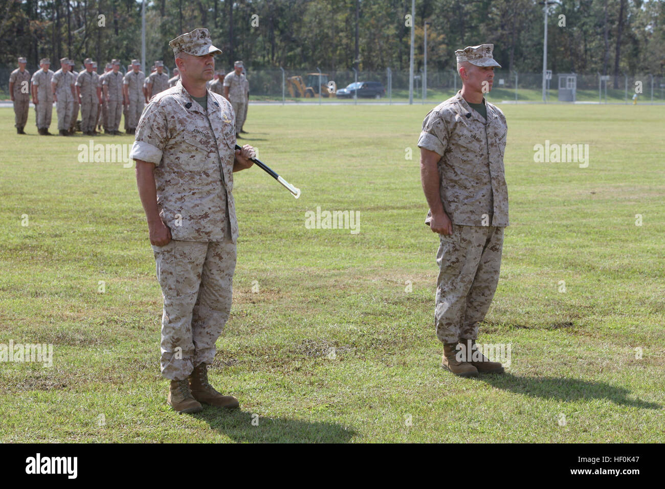 A post and relief ceremony took place at Camp Lejeune, North Carolina ...