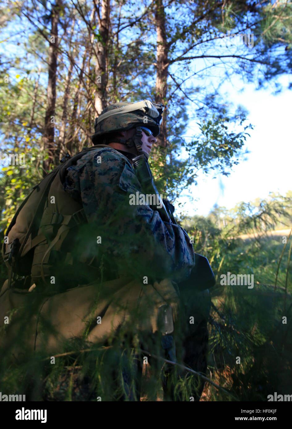 Private First Class John Hendley, a mortarman with the 24th Marine ...