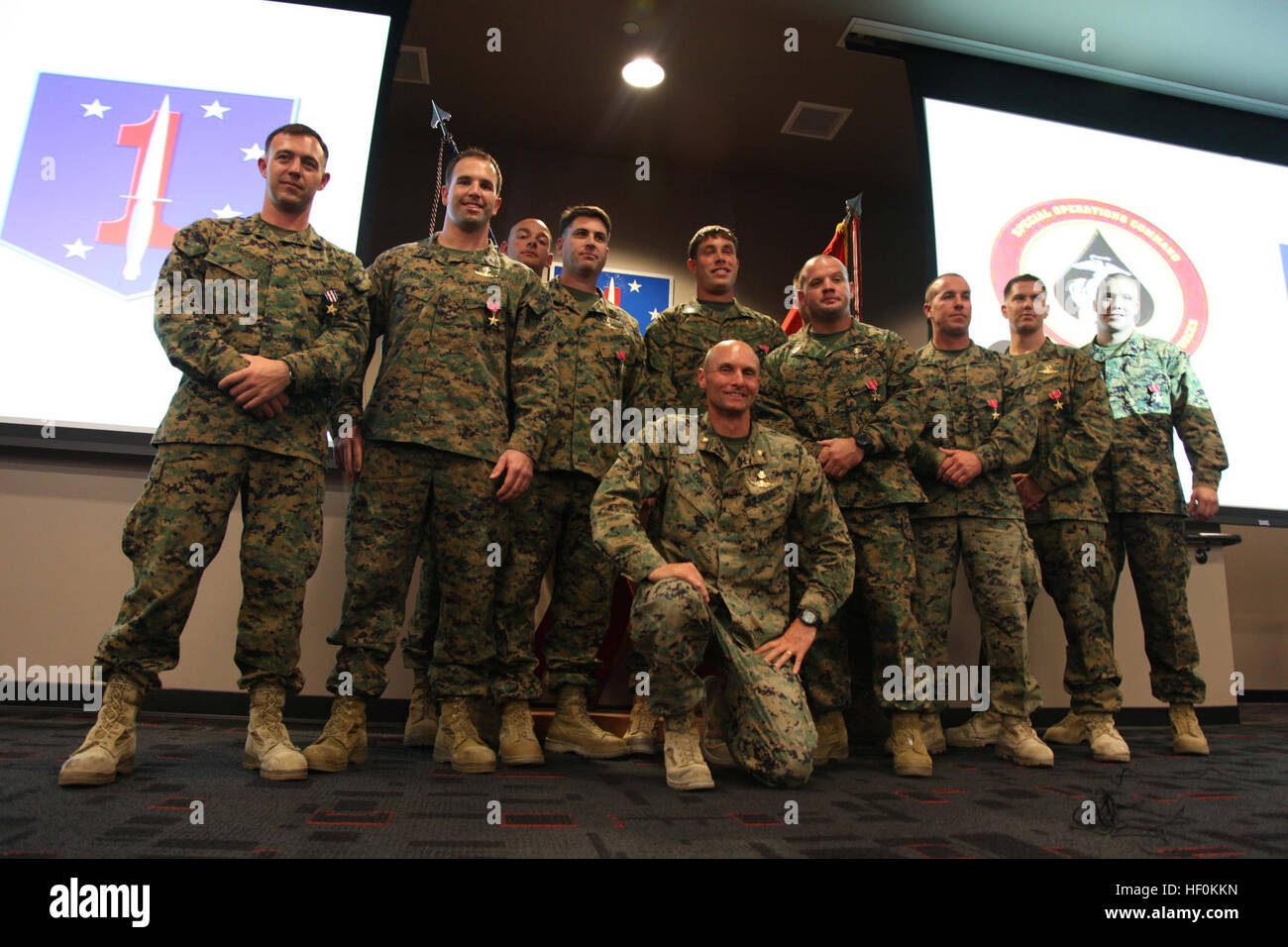 Twelve Marines with 1st Marine Special Operations Battalion, U.S ...