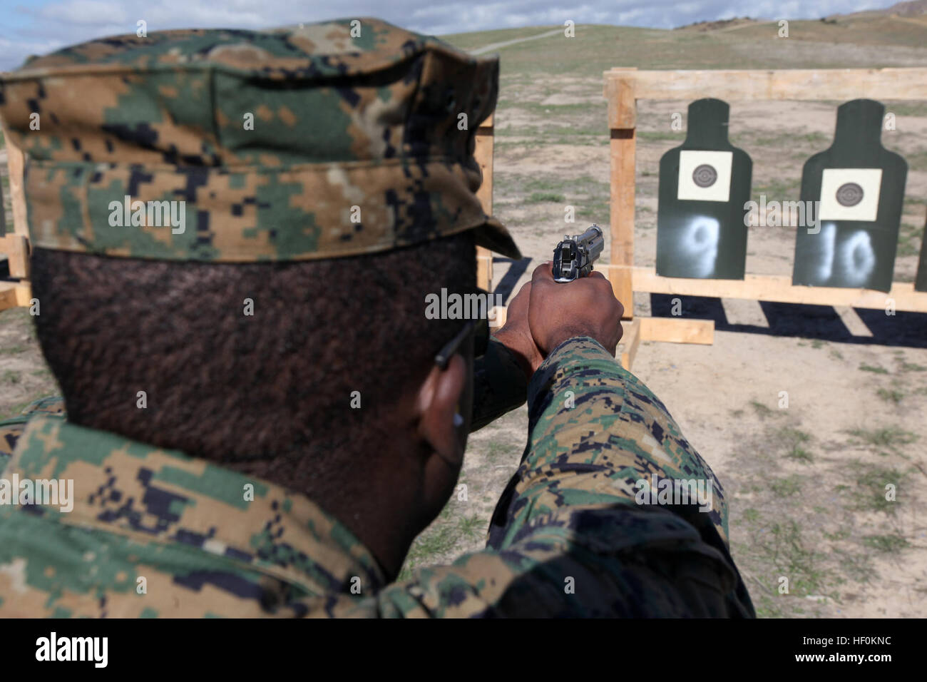 An intelligence specialist from 1st intelligence battalion hi-res stock ...