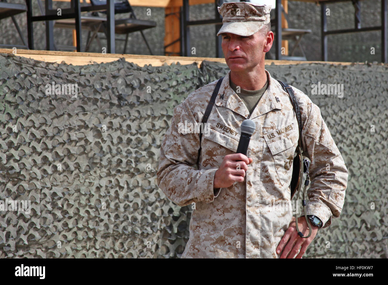 Col. Michael Sweeney, commanding officer of Task Force Belleau Wood and ...