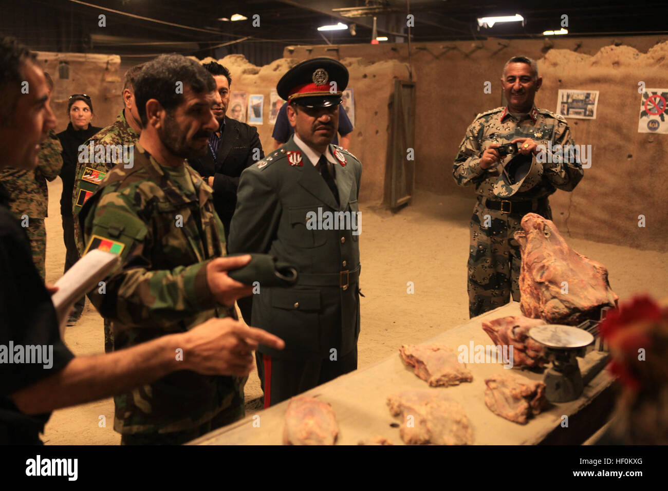 Senior Afghan National Security Force leaders receive a tour of the ...