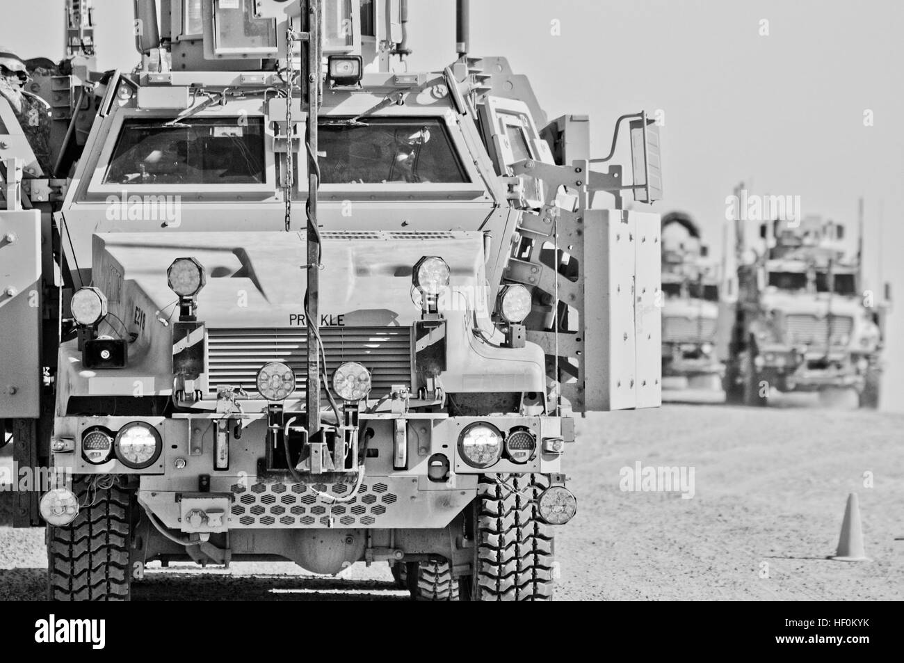 Mine Resistant Ambush Protected vehicles roll into the Redistribution ...