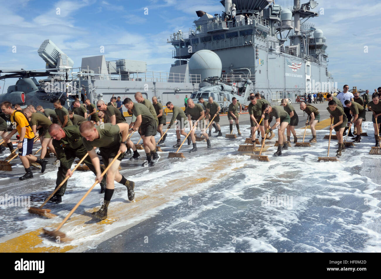 Sailors and Marines with the 11th Marine Expeditionary Unit (11th MEU ...