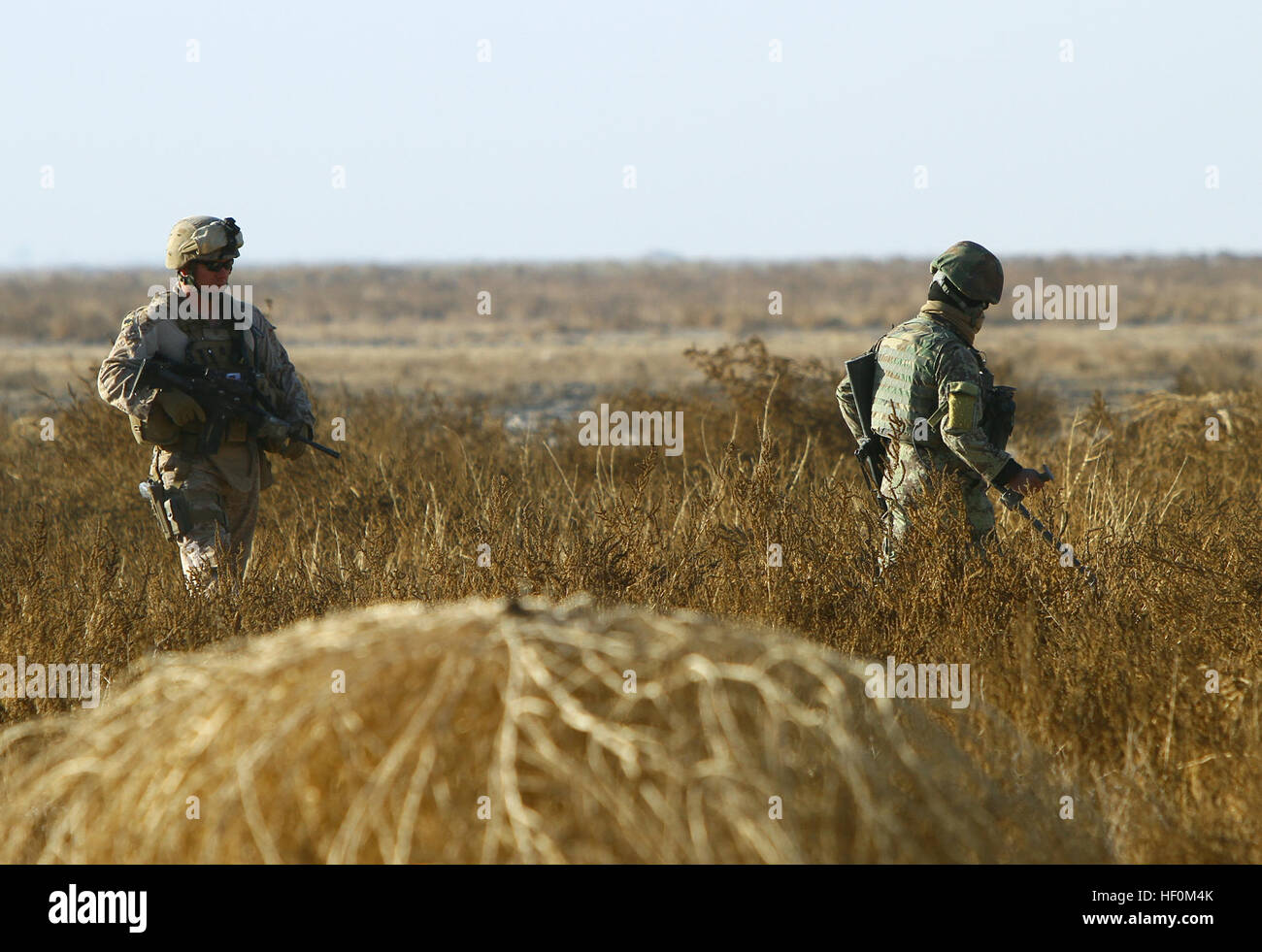 U.S. Marine Gunnery Sgt. James L. Peebles, a platoon sergeant with ...