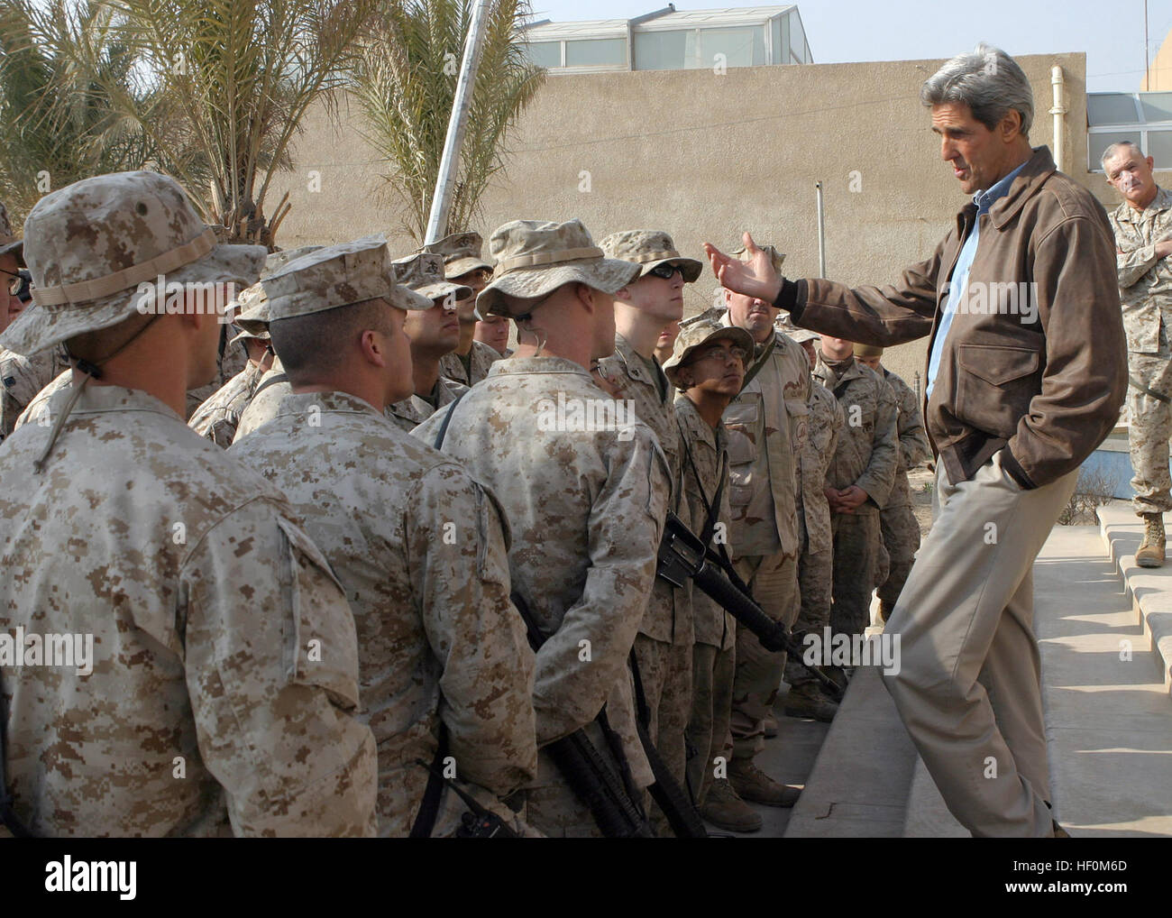 050106-M-8096K-018 Camp Fallujah, Iraq (Jan. 6, 2005) Ð Sen. John Kerry ...
