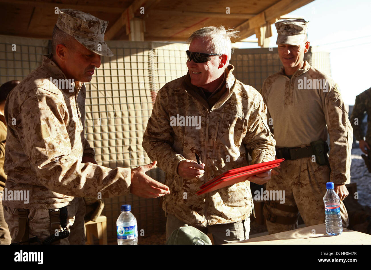 Brig. Gen. Michael Dana (left), commanding general of the 2nd Marine ...