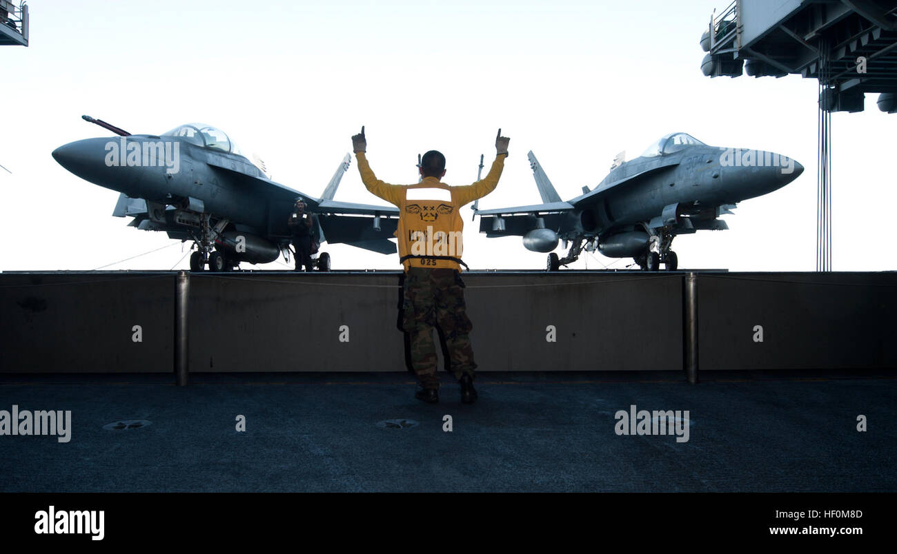 Aviation Boatswain's Mate (Handling) Airman Rae Michael Valencia, from ...