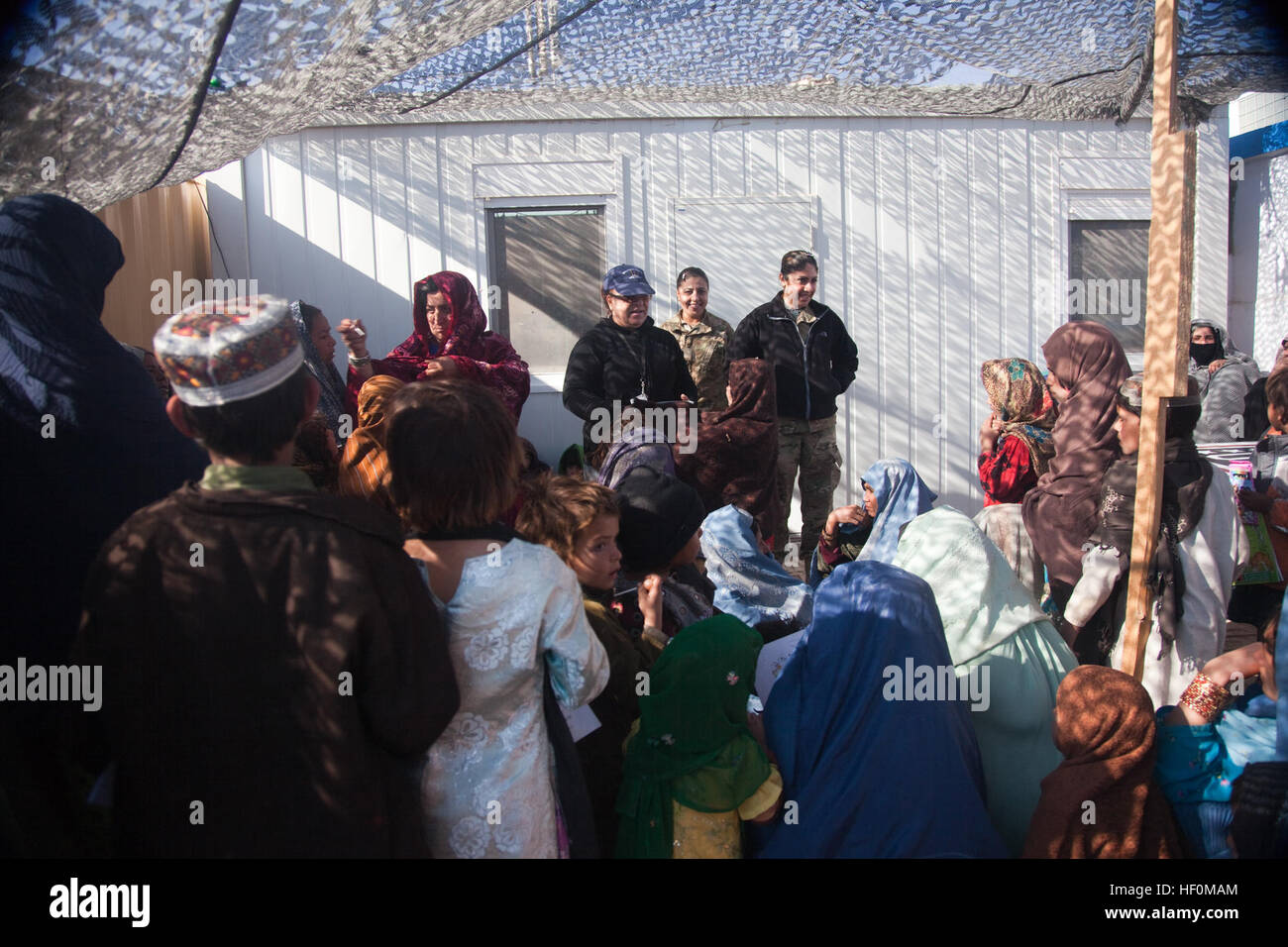 Members of a U.S. Army Female Engagement Team meet with women and ...