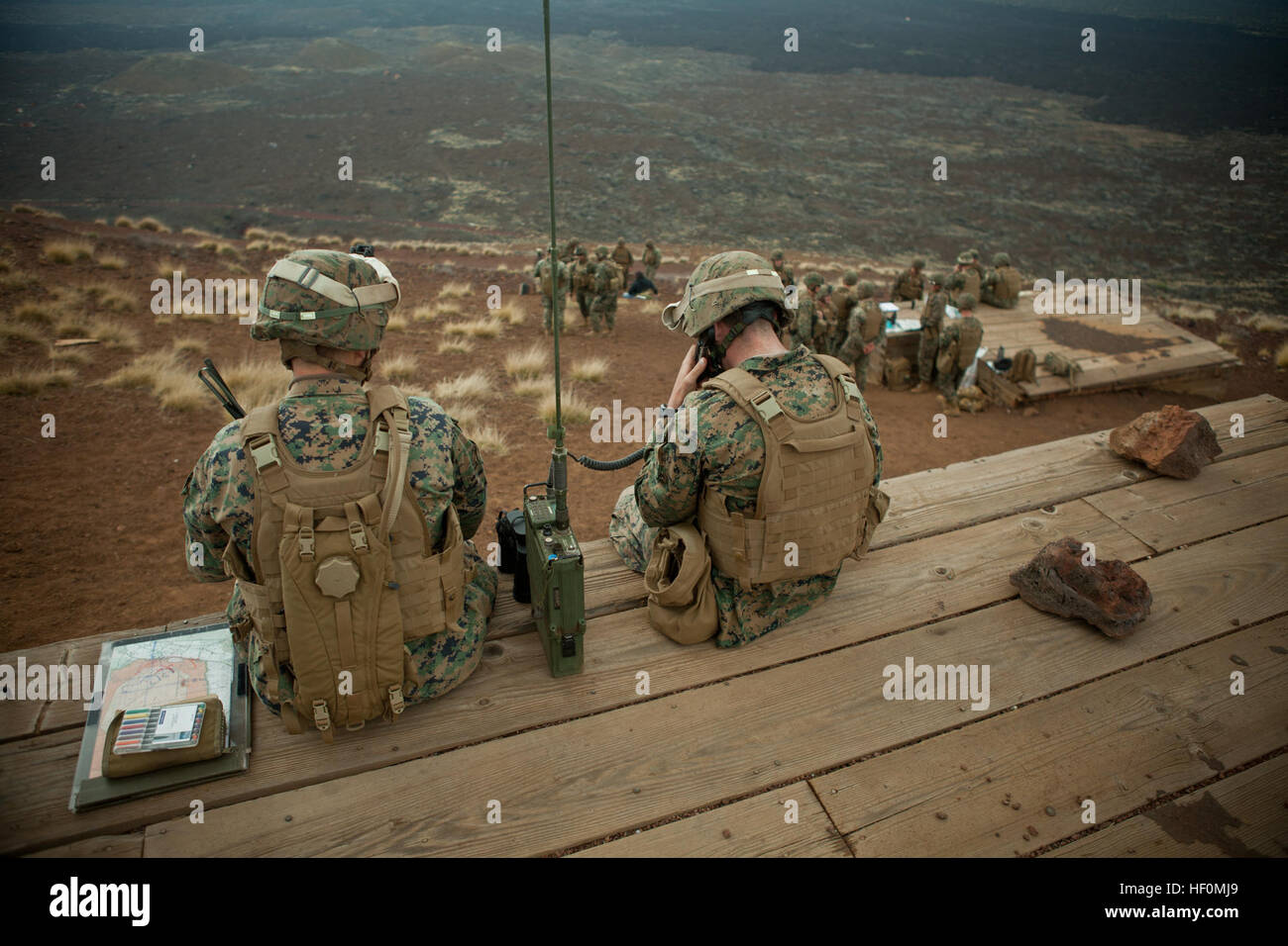 U.S. Marines from 2nd Battalion, 3rd Marine Regiment conducted fire ...
