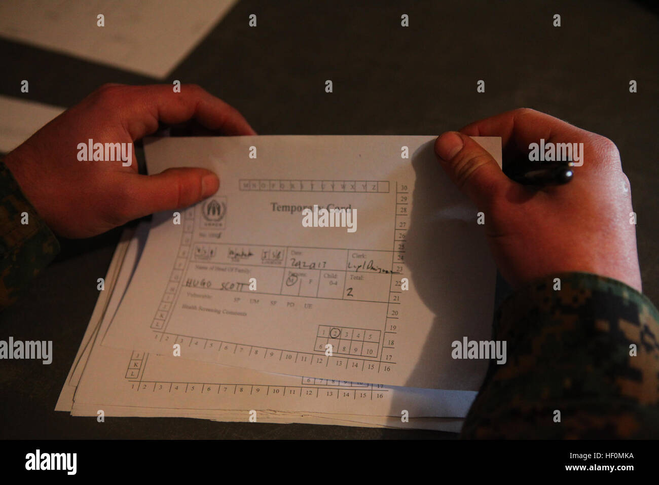 A Marine with Combat Logistics Battalion 24, 24th Marine Expeditionary ...