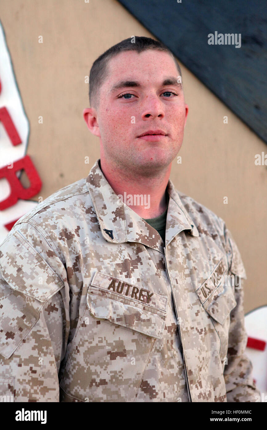 Lance Cpl. Michael Autrey, data system specialist, Regimental Combat ...