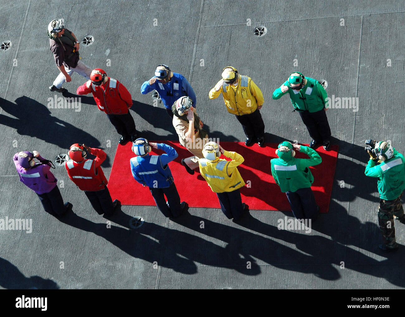 Chief of Naval Operations Adm. Gary Roughead is rendered honors by ...