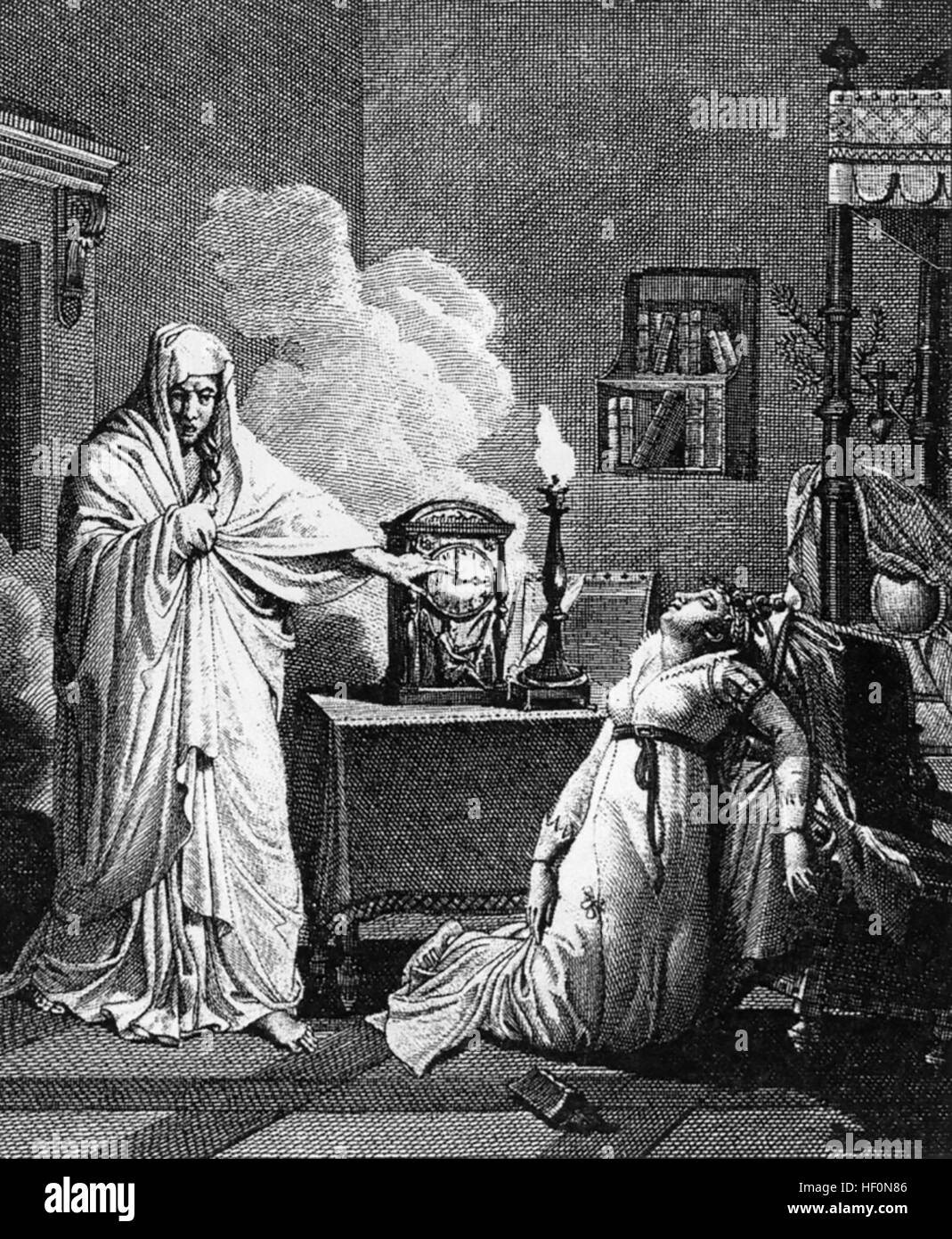 MATTHEW LEWIS (1775-1818) English novelist. Engraving from his 1796 Gothic novel 'The Monk ...