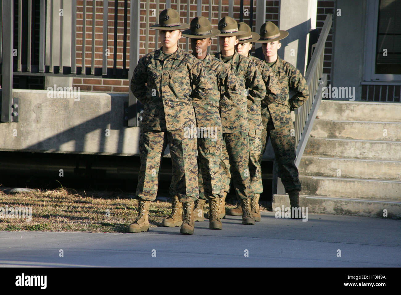 U.S. Marine Corps drill instructors with the 4th Recruit Training ...